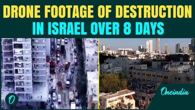 Israel Under Attack: Chilling Videos Shows Israel In Ruins After 8 Days ...