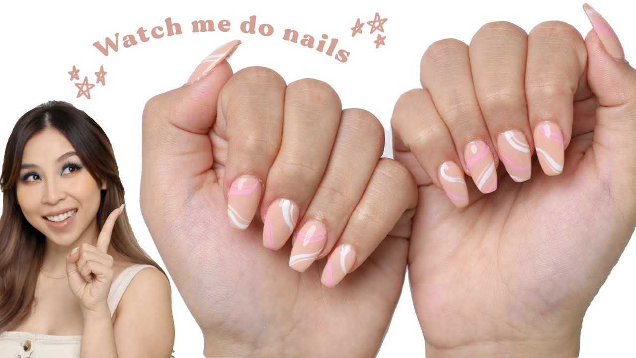 Full Cover Gel Tip Extensions at Home | Nail Tutorial