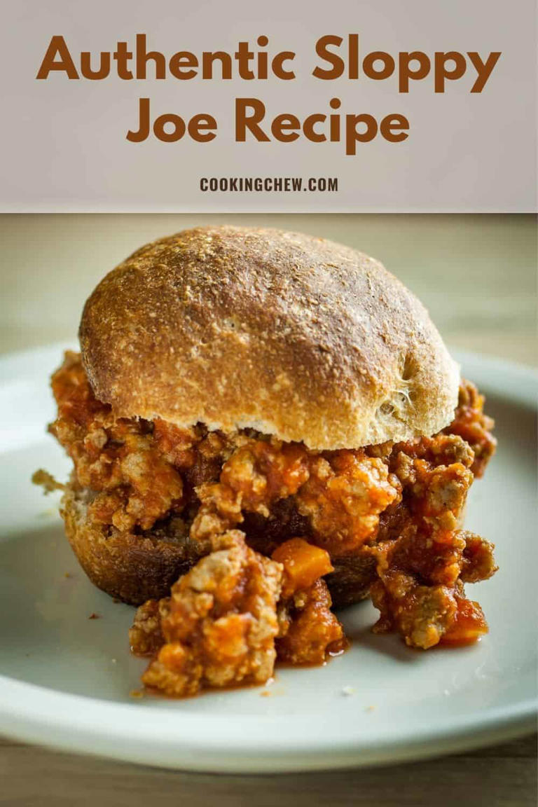 Authentic Sloppy Joe Recipe