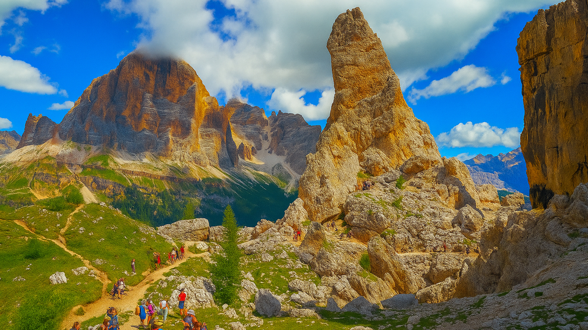 Cinque Torri (5 Torri), Dolomites Italy in 4K | History, Hiking & Skiing