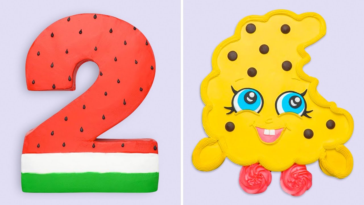 How to Make Satisfying Cartoon Cakes 🍉🍪 | Watermelon 2 & Cookie ...