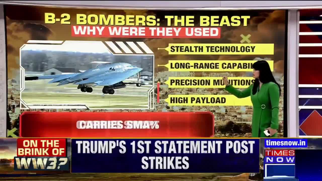 U.S. Bombs Iran's Nuclear Sites With B-2 Bombers |Why Trump Strike ...