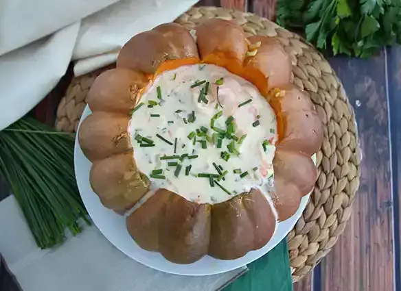 Citrouille aux crevettes - le camarão na moranga brésilien