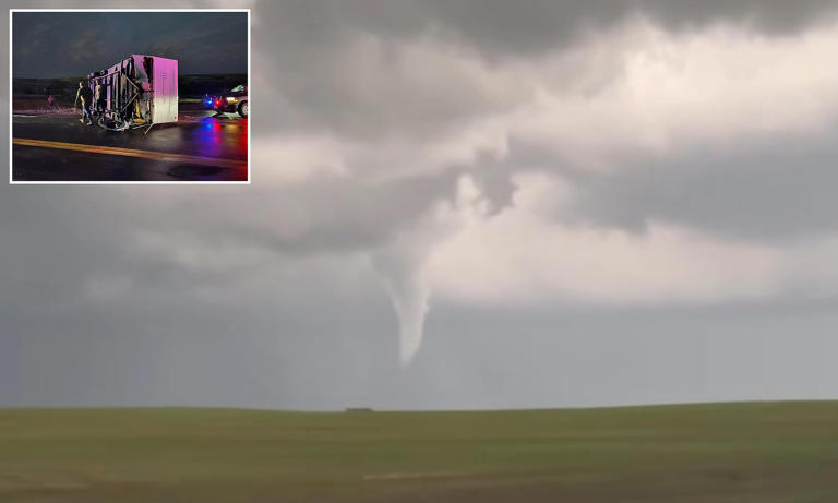 At least 3 killed as power lines downed and locals trapped in cars from ...