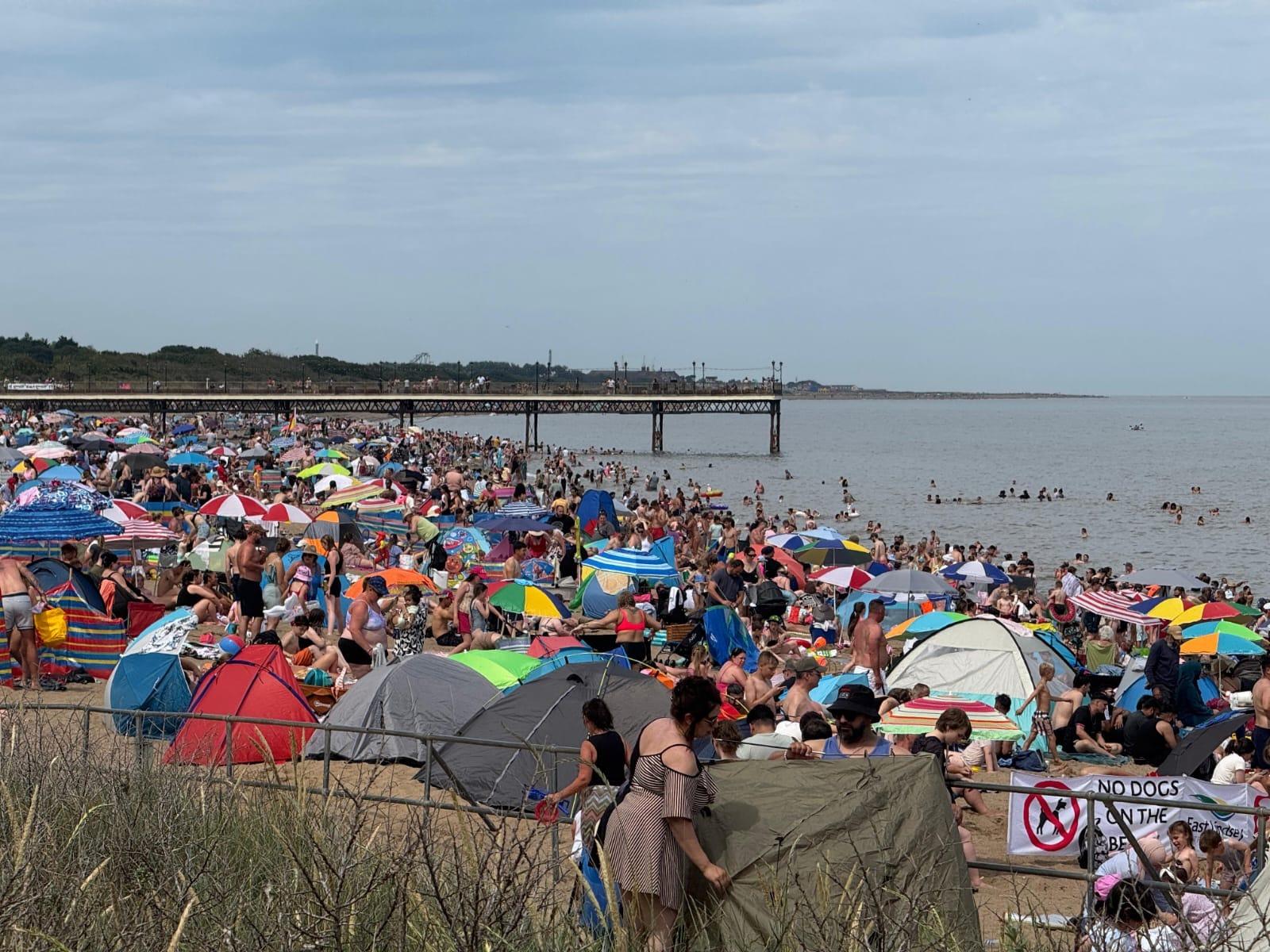 Oh what a scorcher!: Heatwave brings crowds flocking to Skegness