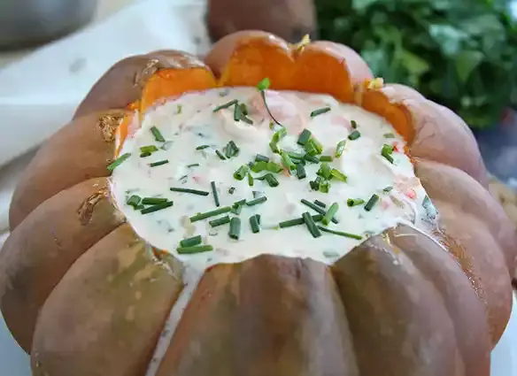 Citrouille aux crevettes - le camarão na moranga brésilien