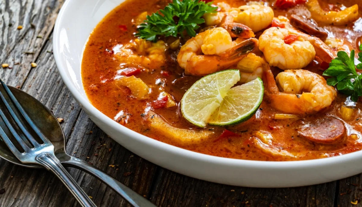 Gumbo aux crevettes et chorizo