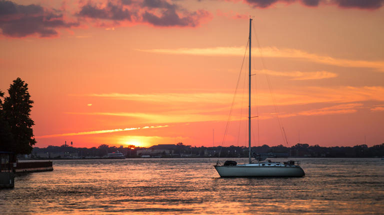 Situated Along The Detroit River Is Michigan's Waterfront Neighborhood ...