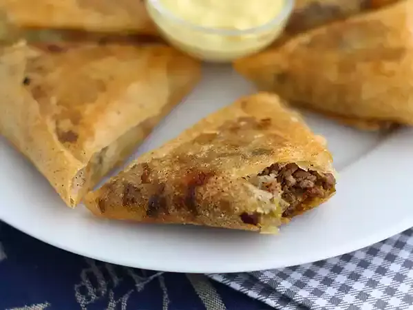Beef samosas - video recipe!