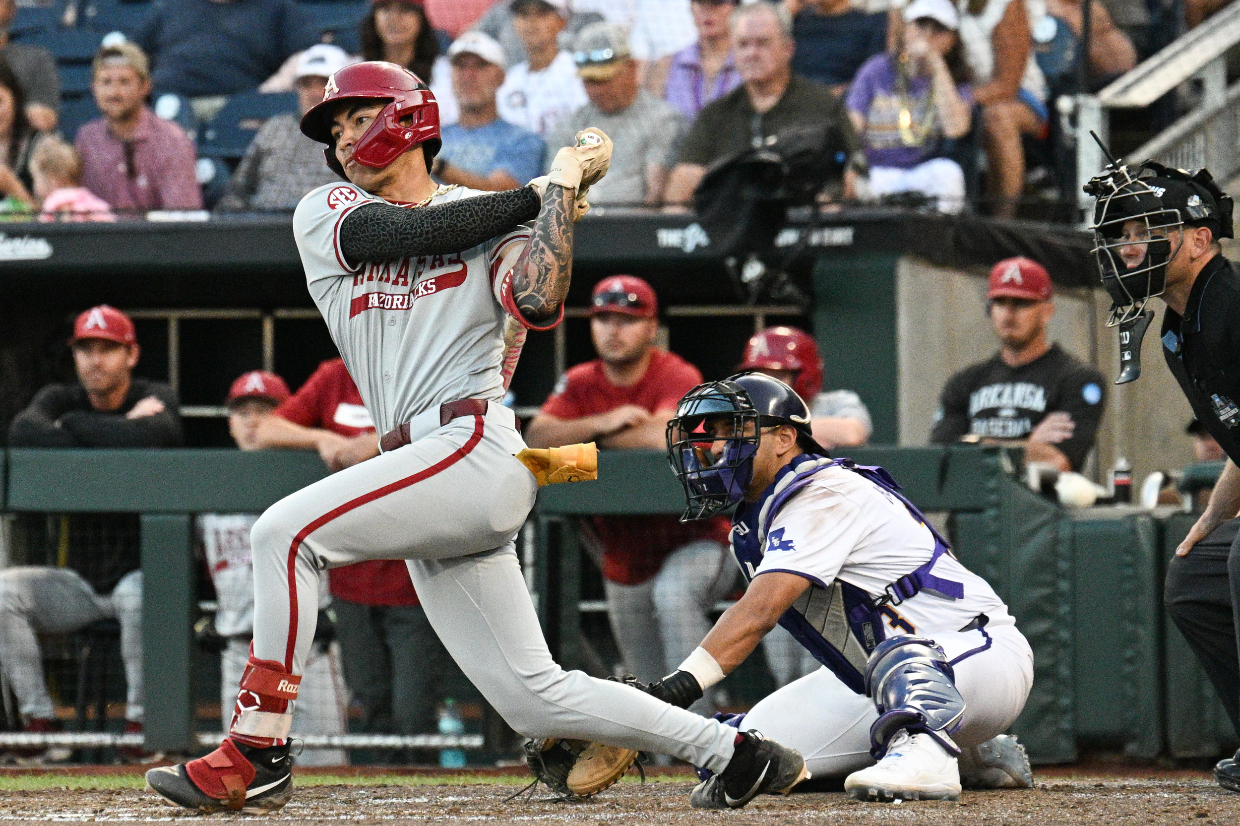 Arkansas Shortstop Wehiwa Aloy Wins the 47th Golden Spikes Award