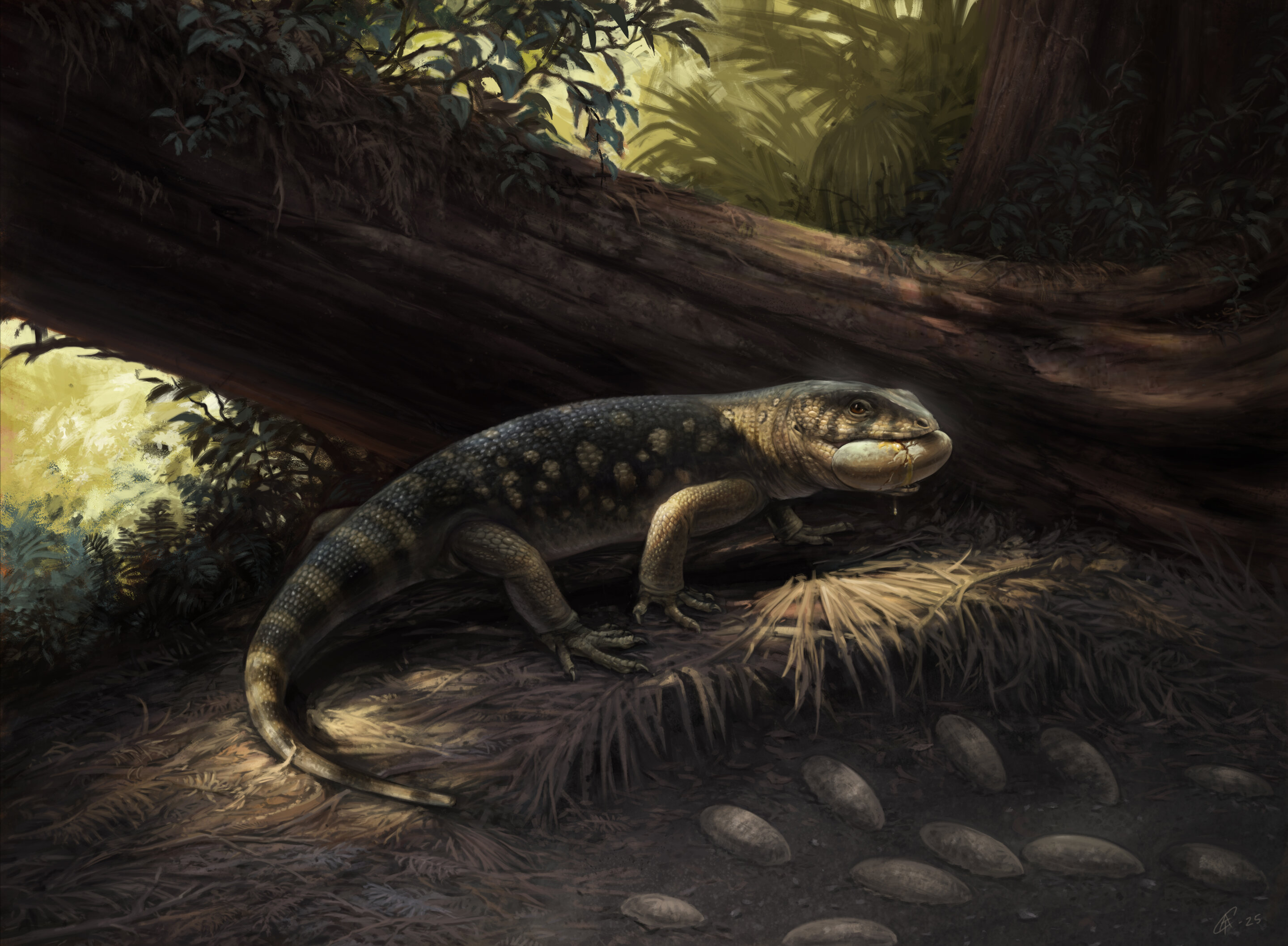 🦎 Eine riesige Echse, typischer Monstersaurus aus der Tolkien-Welt, in ...