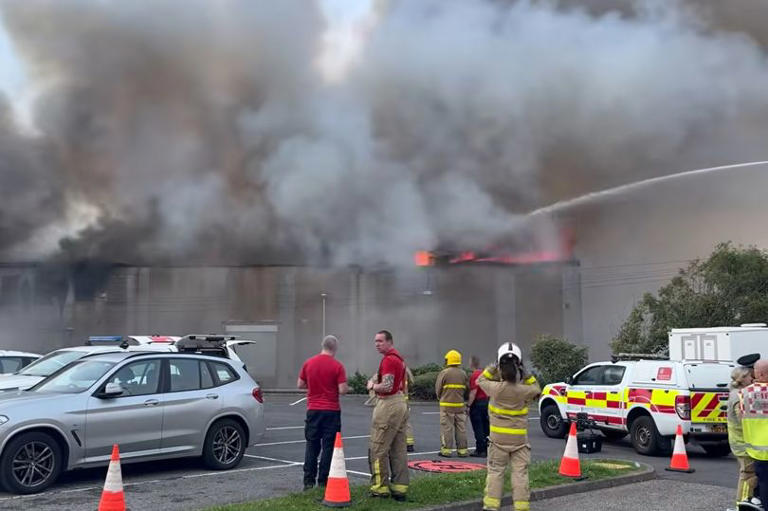 Blackpool homes evacuated after huge fire breaks out at former working ...
