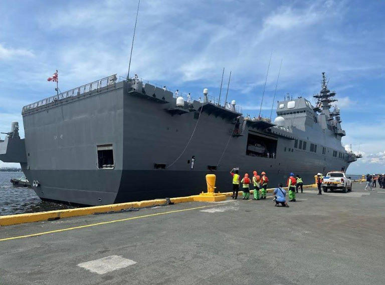 A look at Japan's largest warship JS Ise while it was docked in Manila