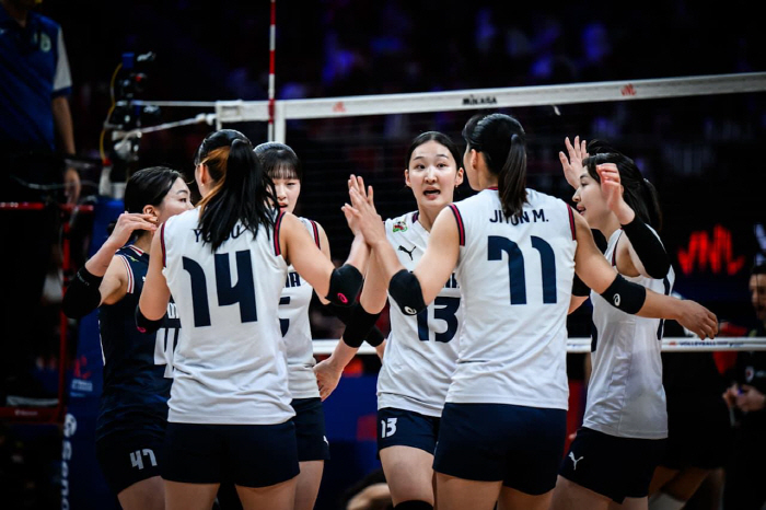 South Korea's Turkiye Volleyball Defeated 0-3 by World's 3rd-ranked Turkiye