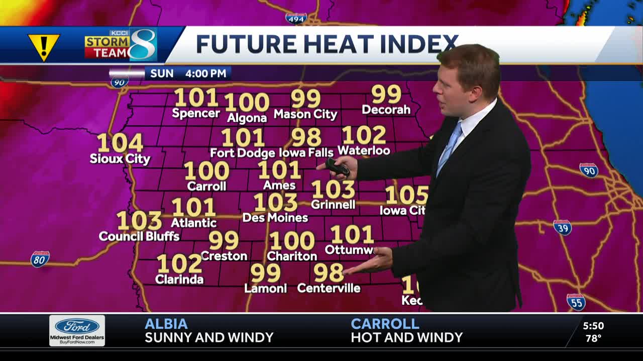 Iowa weather: Another day of intense heat
