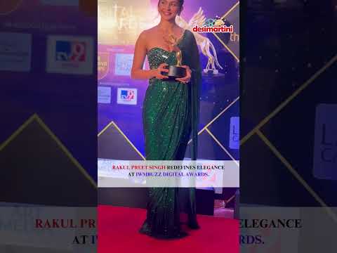 Rakul Preet Singh redefines elegance at IWM Buzz Digital Awards.