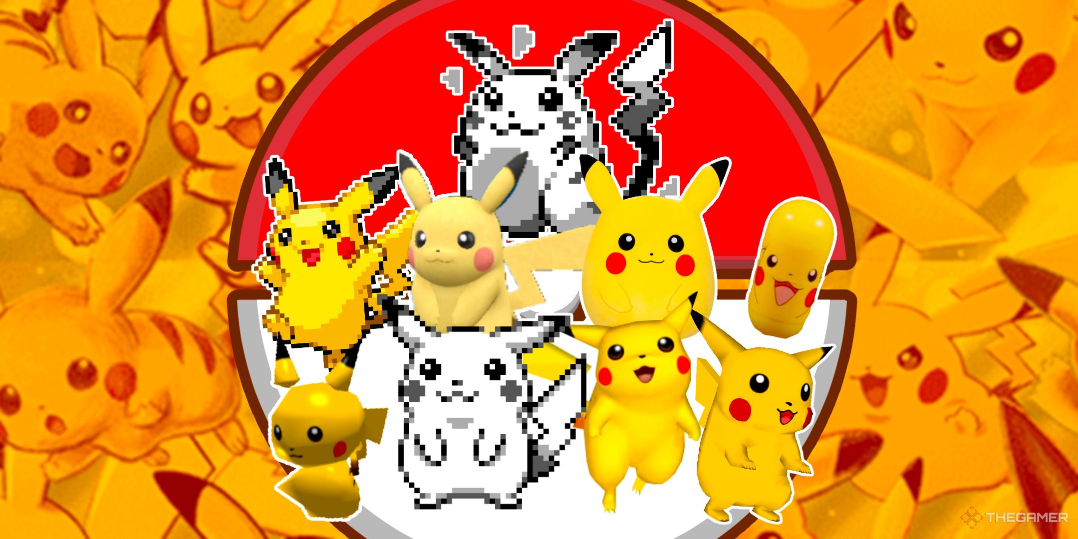 A Closer Look At Every Different Art Style Pikachu Has Had In Pokemon
