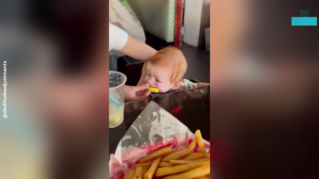 Baby’s Hilarious Reaction to Tasting Lemon for the First Time