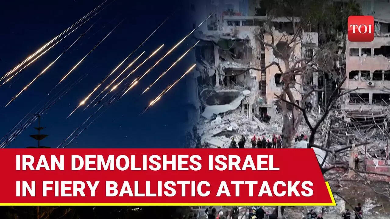 Iran DEVASTATES Israel With Fiercest Missile Attacks; Tel Aviv, Haifa ...