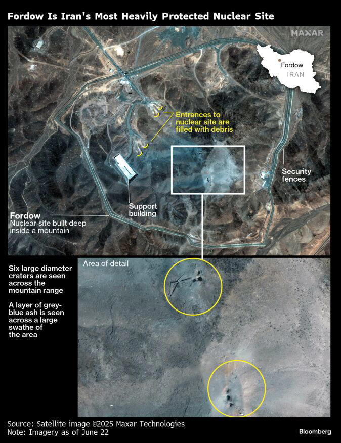 Satellite Images Question Trump’s Claim Iran’s Atomic Sites Destroyed
