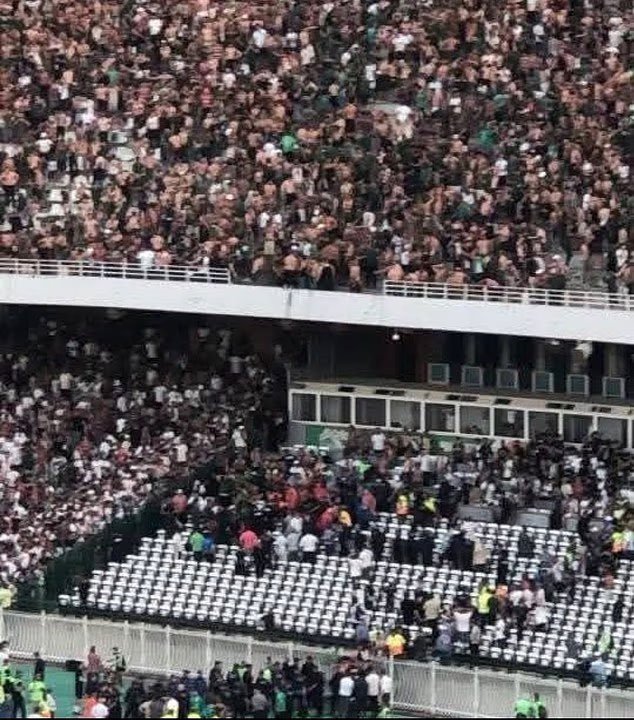 Three dead as barrier collapses at football stadium