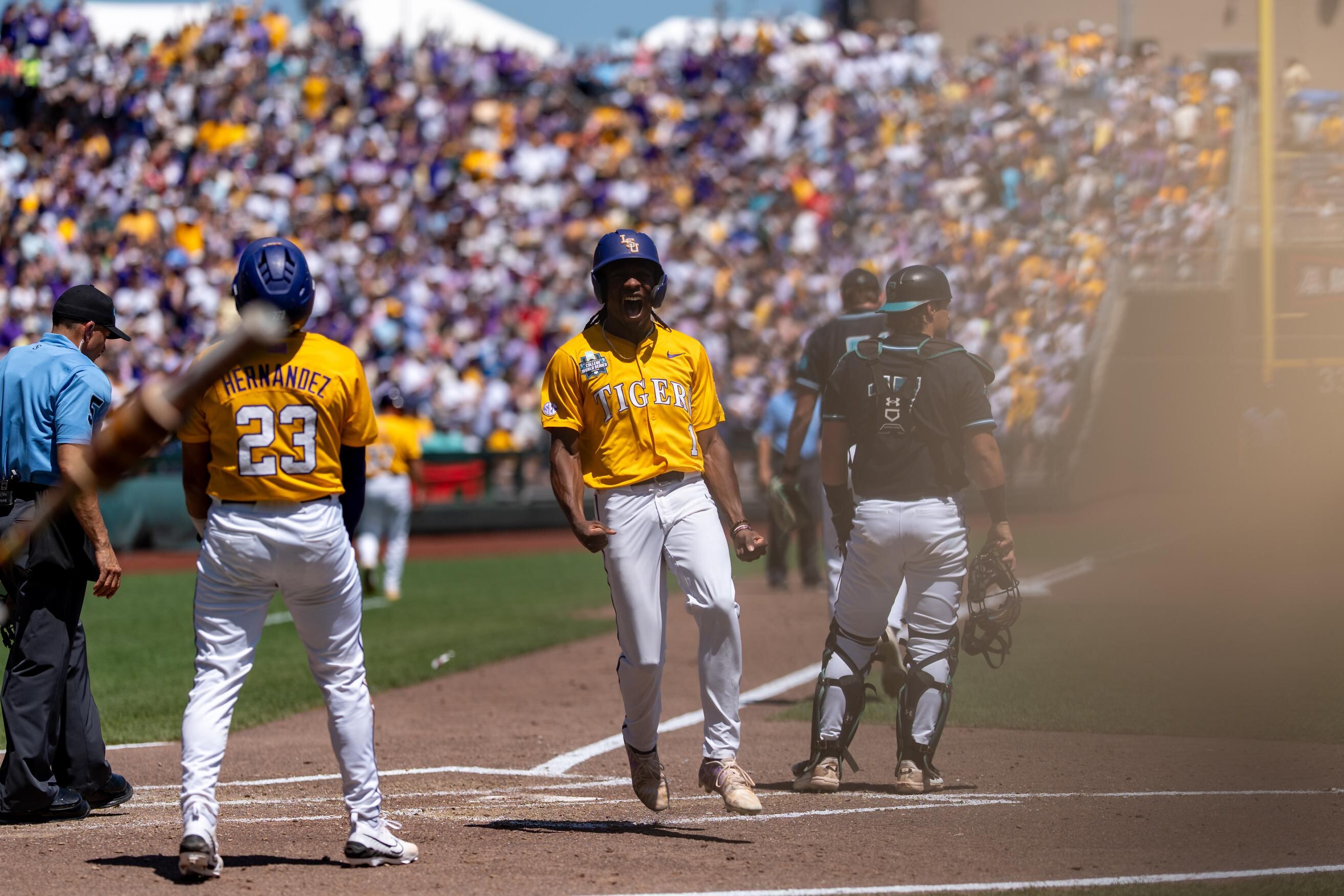 LSU bats come alive after Coastal Carolina coach ejections