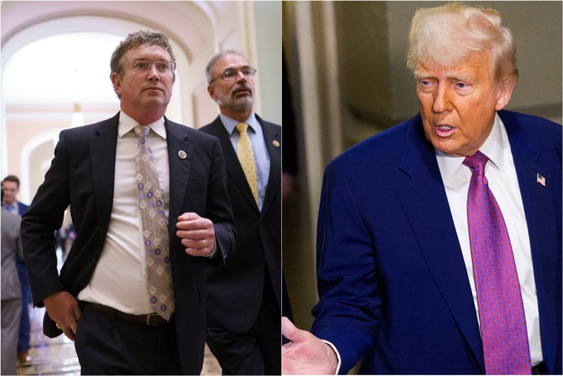 KY Rep. Thomas Massie is at odds again with Trump over Iran. Here's the ...