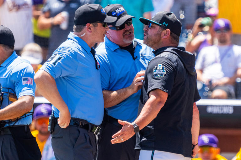 Coastal Carolina coach ejected from CWS final for weak reason