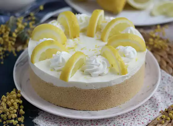 No-bake lemon cheesecake