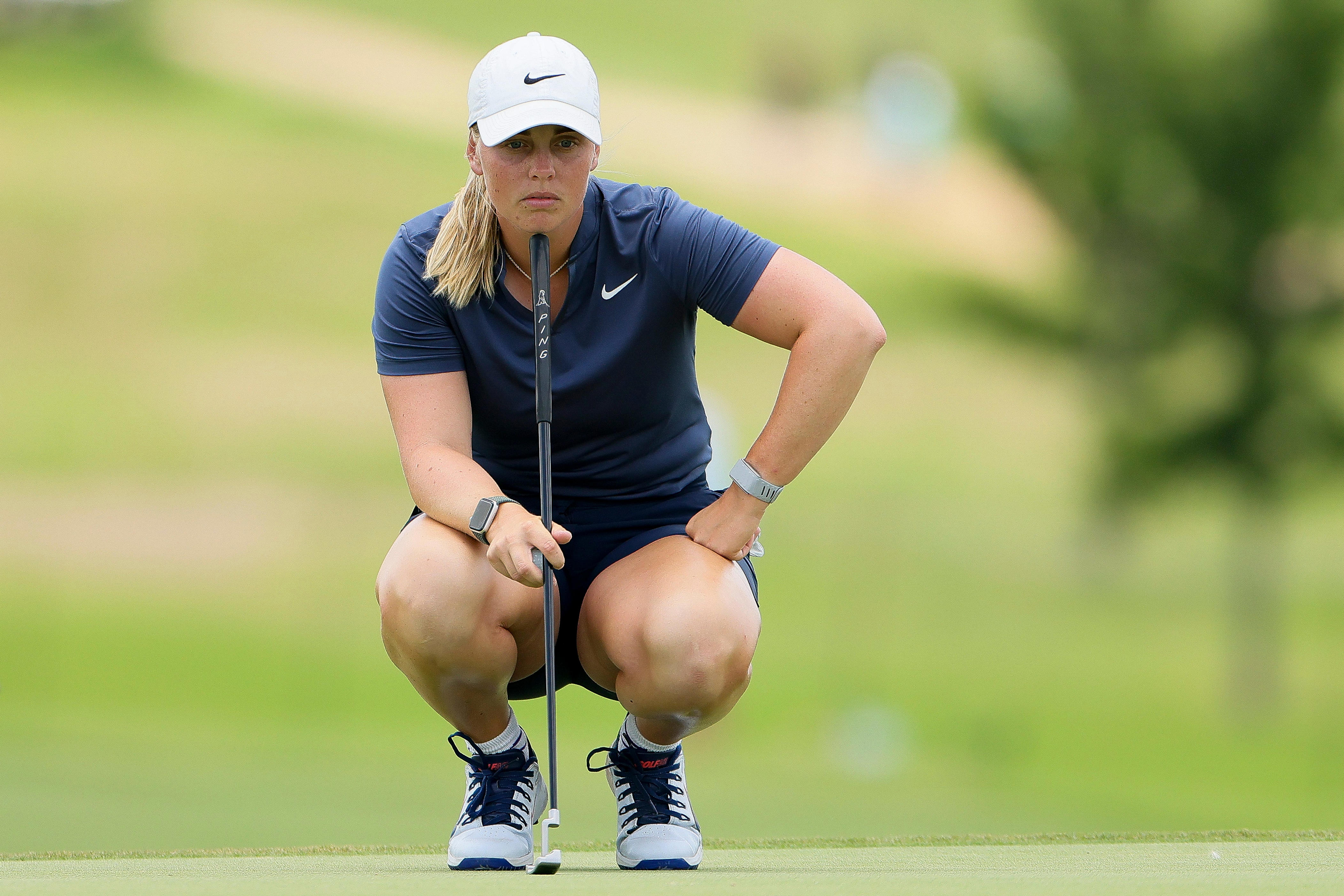 Major champ Maja Stark breaks putter on another tough day at KPMG Women ...