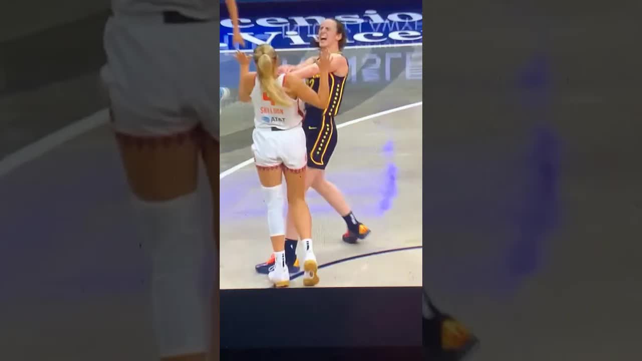 Caitlin Clark BODY SLAMMED?! WNBA Highlight Fight vs Marina Mabrey & Sun