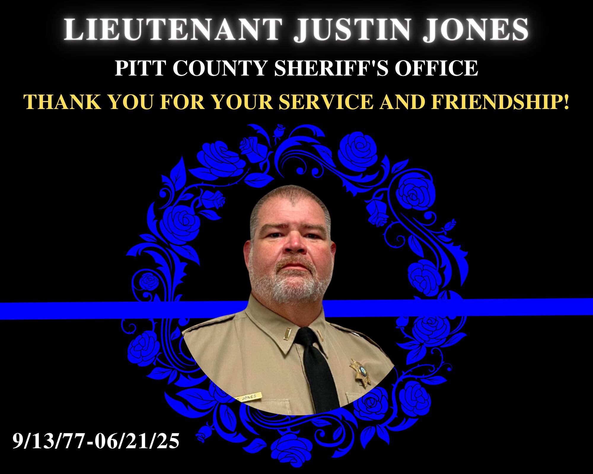 Pitt County Sheriff’s Office mourns loss of lieutenant who died after ...