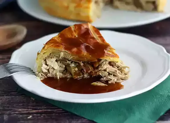 Guinea fowl pie with foie gras
