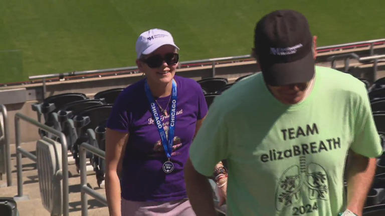 Hundreds hit stairs at Soldier Field for Fight for Air Climb