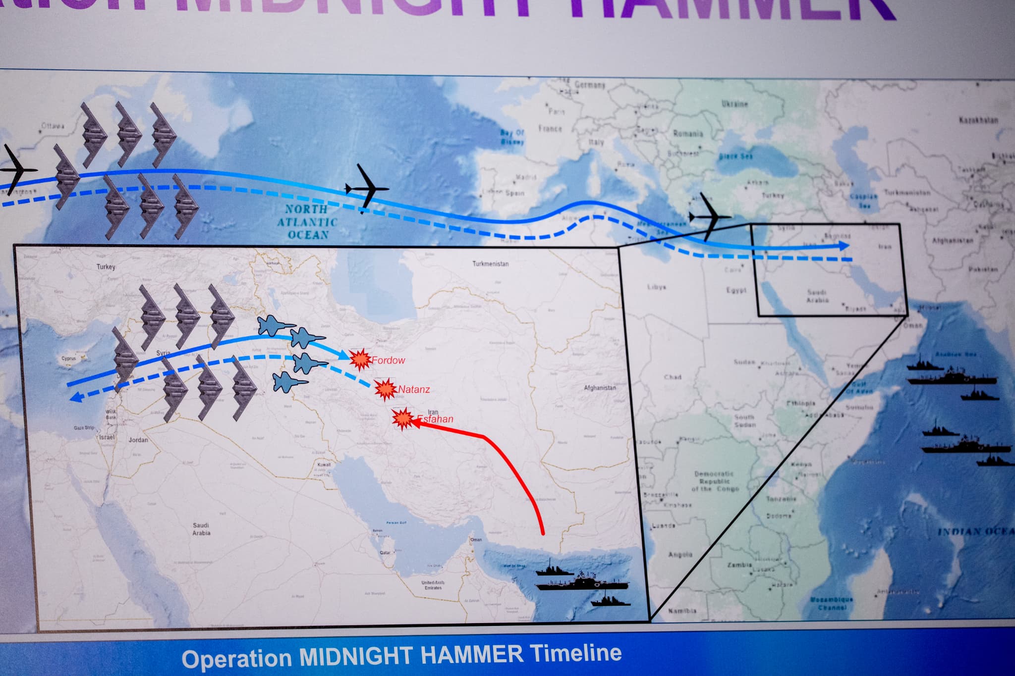 Frappes américaines en Iran: sous-marin, bombardiers... Le déroulement ...