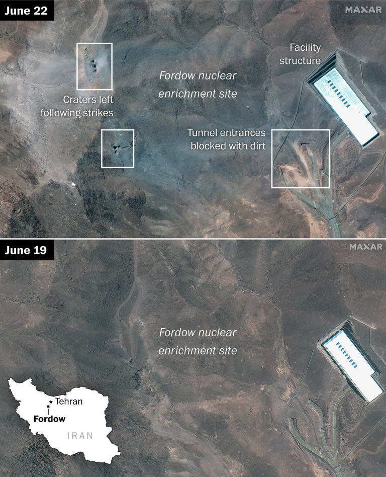 Officials assess damage from U.S. strikes; Trump raises possibility of ...