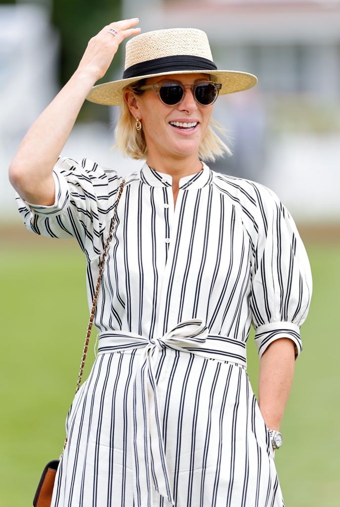 Zara Tindall is elegance personified in waist-cinching silk dress and ...