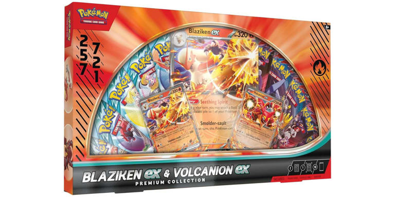 Pokémon TCG: What's Included In The Blaziken ex & Volcanion ex Premium ...