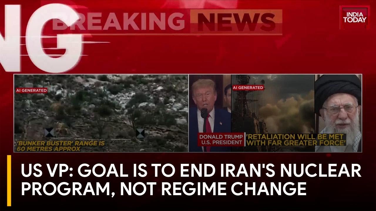 US Vice President JD Vance: We're at war with Iran's nuclear programme ...