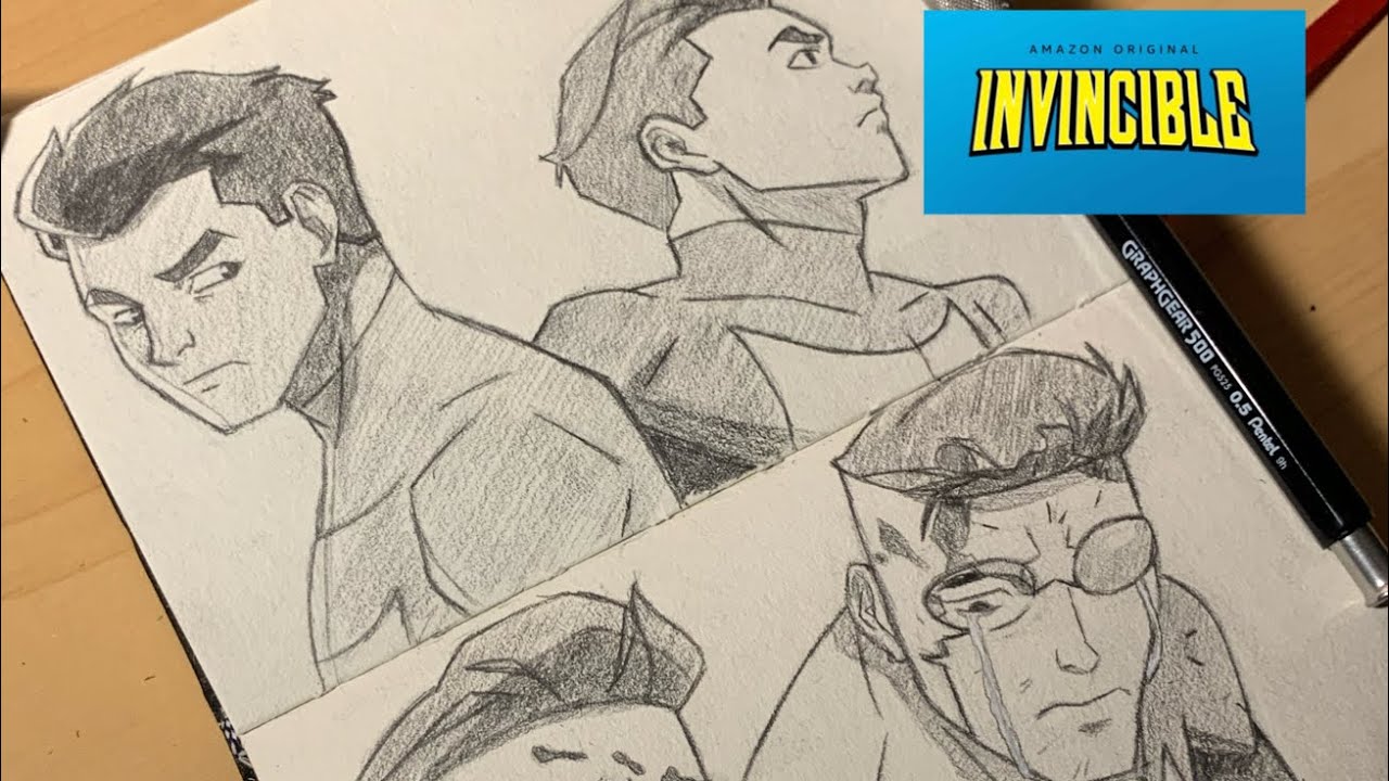 Drawing Mark Grayson – Invincible