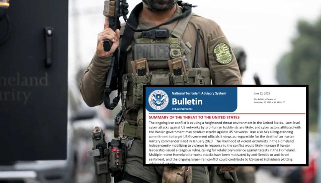 DHS Warns Of Terror Attacks, Cyber Threats In US Amid Iran Conflict DHS Warns Of Terror Attacks, Cyber Threats In US Amid Iran Conflict