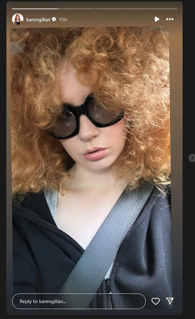 Curl power! Actress Karen Gillan's startling new hairstyle leaves fans ...
