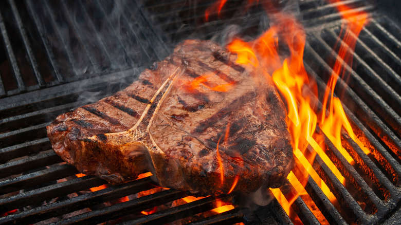 Never Skip This Step When Grilling A Large Steak