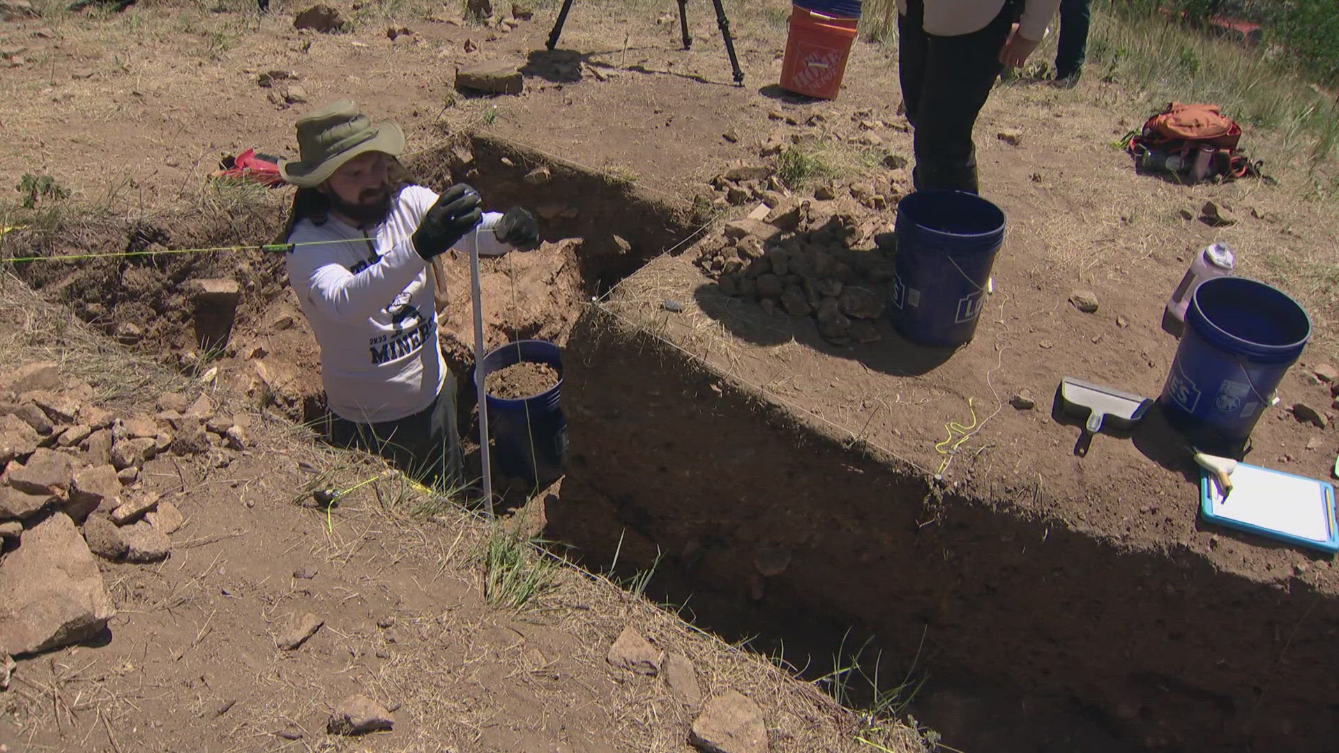 Students excavating former red-light district in Central City