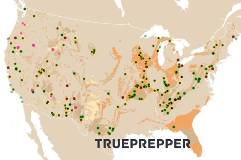 Map shows US nuclear fallout shelter locations if cities are attacked