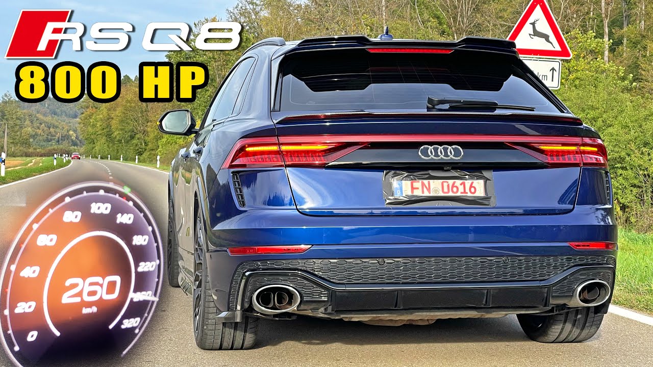 800PS Audi RSQ8 LCE | Brutaler Sound, 100–200 Beschleunigung & Autobahn-POV