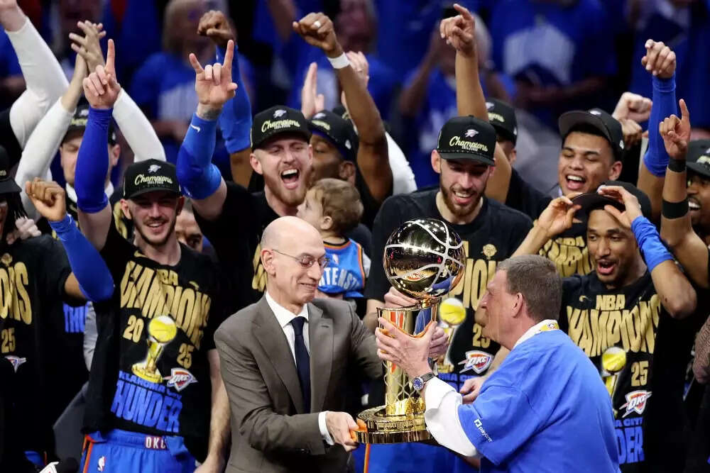 Oklahoma City Thunder win NBA Finals, take home the championship trophy ...