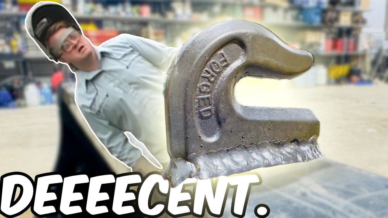 Welding Chain Hooks Onto a Tractor Bucket!