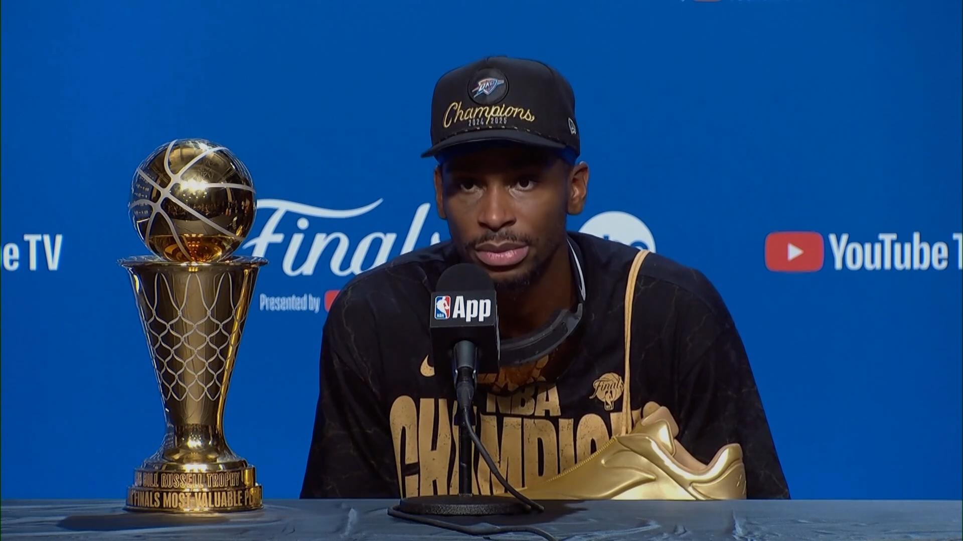 'Feels good to be a champion' - SGA reflects on a historic season