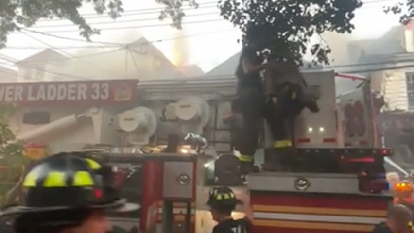 Firefighters responding to 5-alarm fire in Kingsbridge